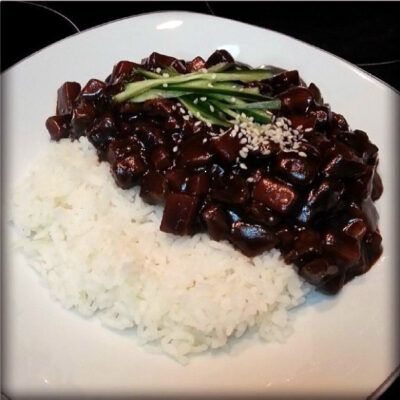 Jjajangbap (Blackbean sauce over rice: 짜장밥) recipe by Maangchi