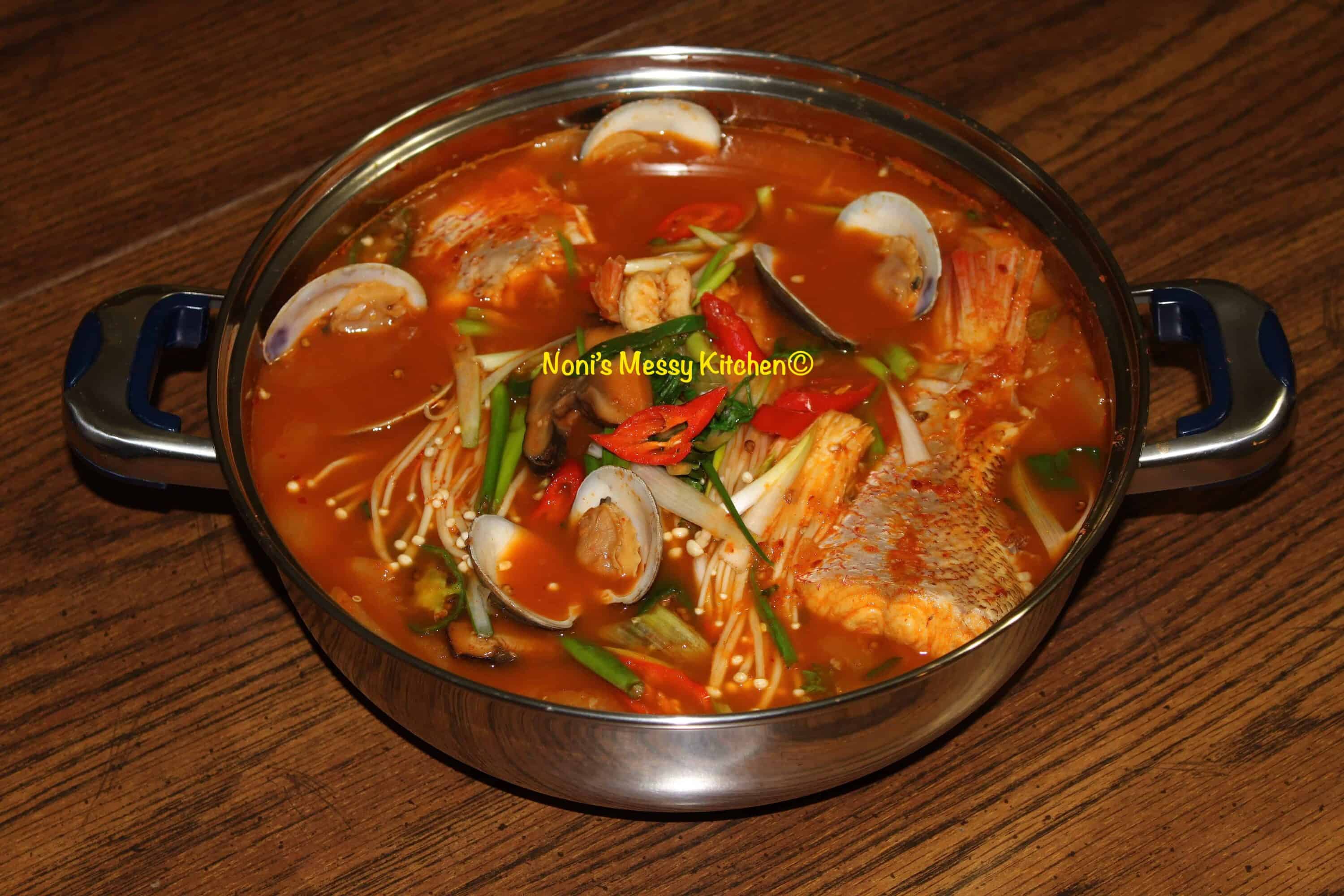 Korean Food Photo Maeuntang Spicy Fish Stew Maangchi