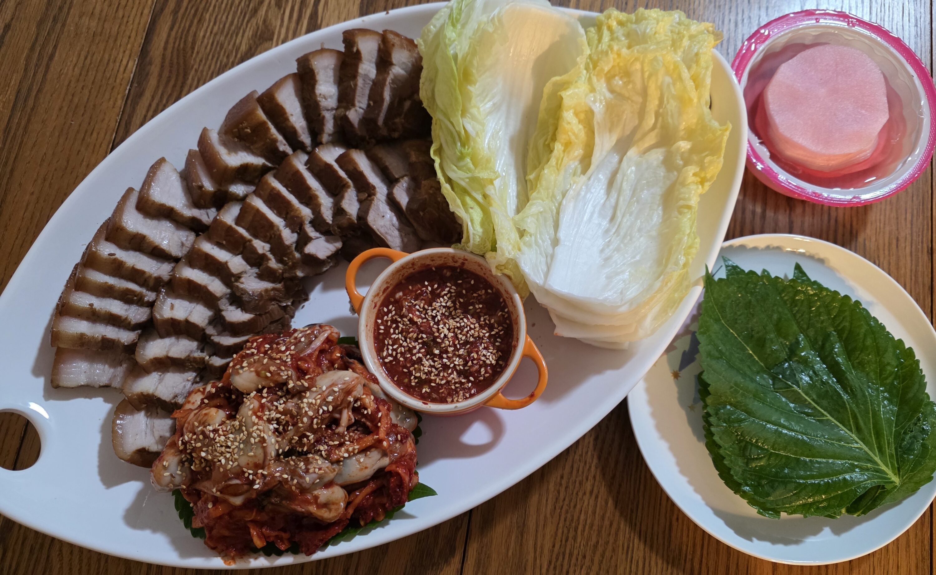 Pork wraps (Bo-ssam) recipe by Maangchi