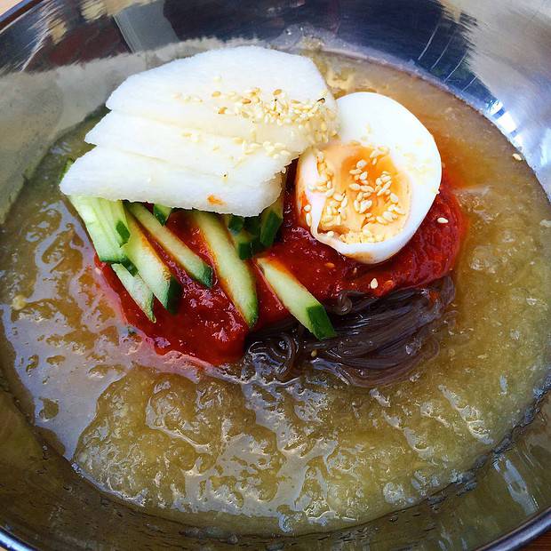 Mul-naengmyeon (Korean cold noodles in chilled broth) 물냉면 recipe by ...