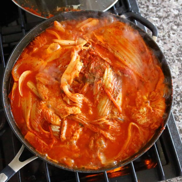 Braised kimchi & pork (Kimchijjim: 김치찜) recipe by Maangchi