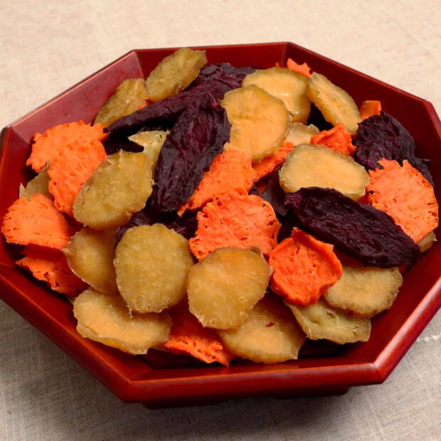 Dried sweet potato snack (Goguma-mallaengi: 고구마말랭이) recipe by Maangchi