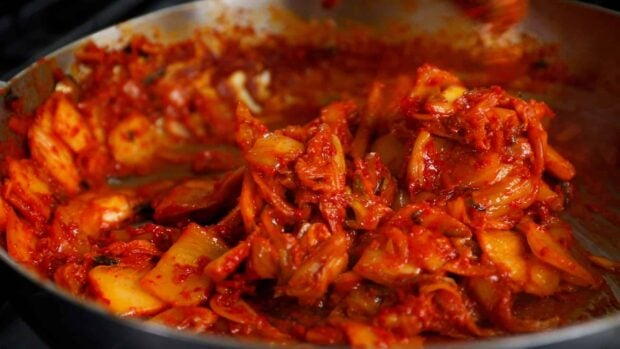 Stir-fried kimchi (Kimchi-bokkeum: 김치볶음) recipe by Maangchi