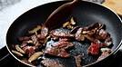 Beef and mushrooms stir-fried over rice (Soegogi-beoseot-deopbap: 쇠고기버섯 ...