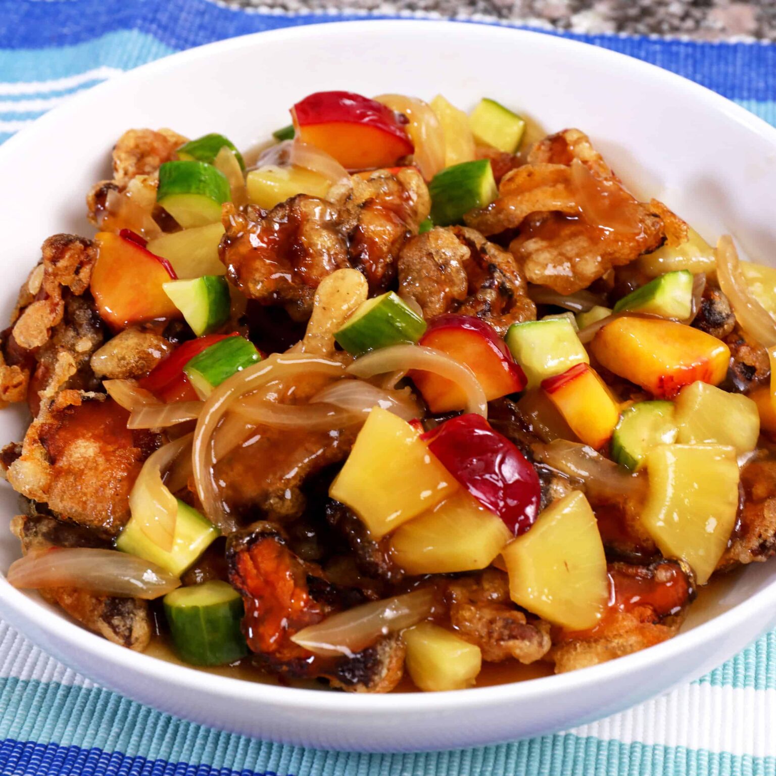Sweet, sour, crunchy mushrooms (Beoseot-tangsu: 버섯탕수) recipe by Maangchi