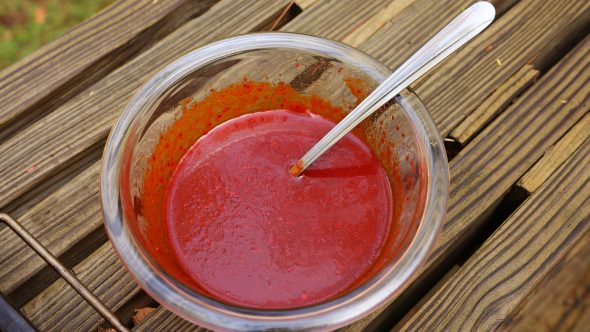Spicy Korean chicken skewers (dak-kkochi: 닭꼬치) recipe by Maangchi