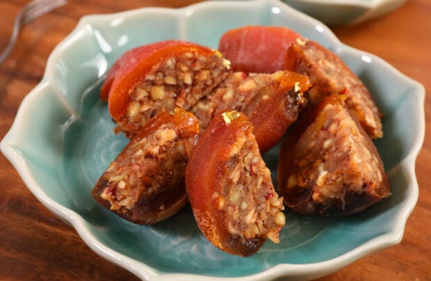 Gotgam-danji (Stuffed persimmons) 곶감단지 recipe by Maangchi