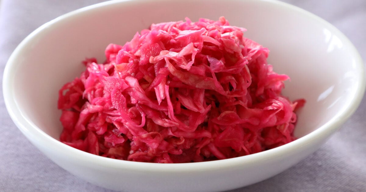 Shredded cabbage pickles (Yangbaechu-pickle: 양배추피클) recipe by Maangchi